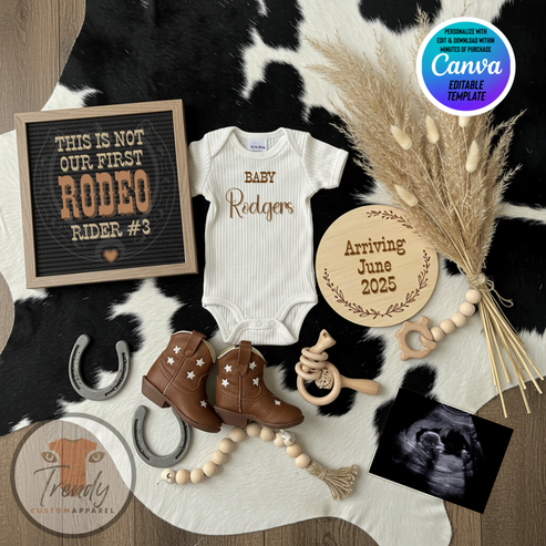 This is Not Our First Rodeo, Western Cowboy Rodeo Themed Digital ...